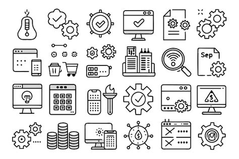 Premium Vector Setup And Settings Icon Set Full Vector Illustration