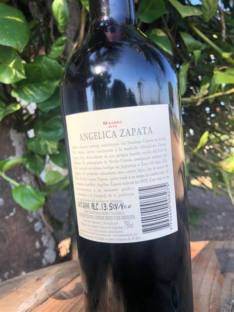 Vinho Ang Lica Zapata Malbec Alta Cx Un Promo O Mercado Livre