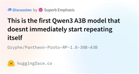 Gryphe Pantheon Proto Rp 1 8 30b A3b · This Is The First Qwen3 A3b Model That Doesnt Immediately