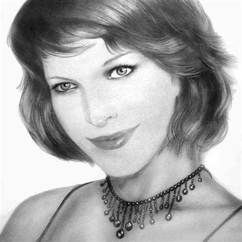 Портрет Милы Портрет Сухая кисть Кисть