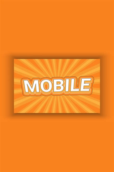 Mobile Effect Template With 3d Bold Style MasterBundles