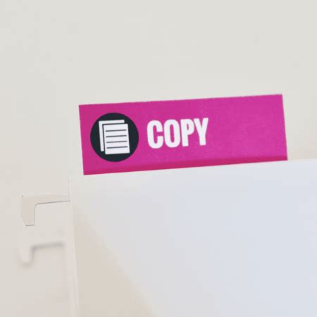 Color Coded File Folder Labels
