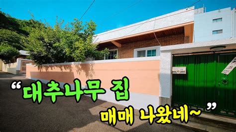 부산 주택 매매 대추나무 심어진 2층 단독 주택 부부따 Youtube