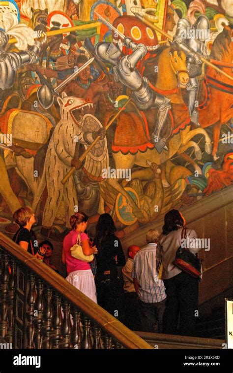 Murales De Diego Rivera Palacio Nacionalcentro Historico Mexico Df
