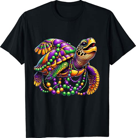 Mardi Gras Turtle Carnival Party Men Women T Shirt Mardi Gras Krewe