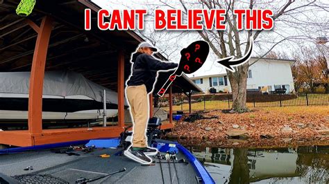 I Cant Believe I Caught This While Winter Bass Fishing Youtube