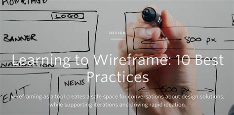 Learning To Wireframe Best Practices Learning Practice Best Practice