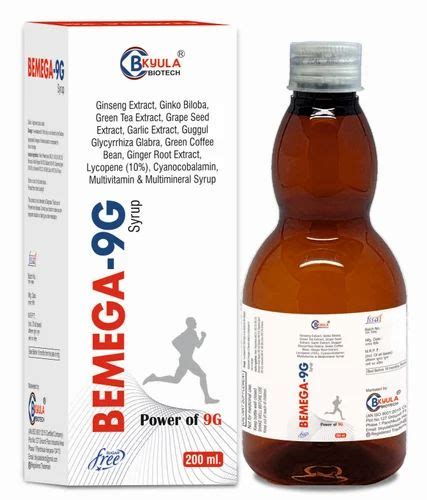 Ginseng Extract Ginko Biloba Green Garlic Extract Guggul Multimineral Syrup At ₹ 258 Bottle