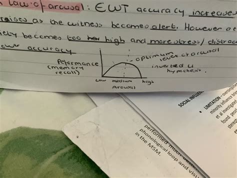 Factors Affecting Accuracy Of Eyewitness Testimony Anxiety Flashcards