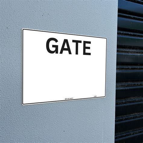 Customisable Gate Number Sign Next Day Safety