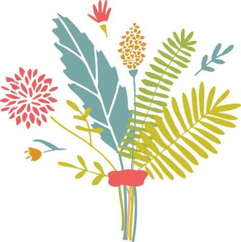 线性花草花卉组合插画 18