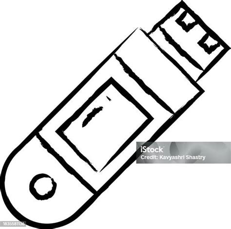 Usb 손으로 그린 벡터 일러스트 레이 션 0명에 대한 스톡 벡터 아트 및 기타 이미지 0명 Usb 메모리 Usb 케이블