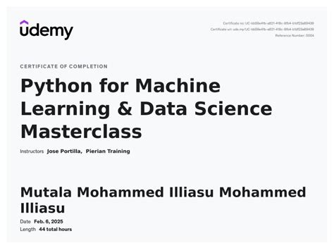 datascience machinelearning python udemy lifelonglearning