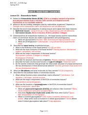 BIO353 StudyGuide Exam 4 Lecture 23 2019 Docx BIO 353 Cell Biology
