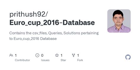 Euro Cup 2016 Database SoccerDatabase Basic Solutions Sql At Main