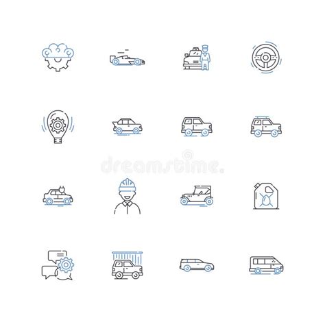 Client Care Line Icons Collection Empathy Professionalism