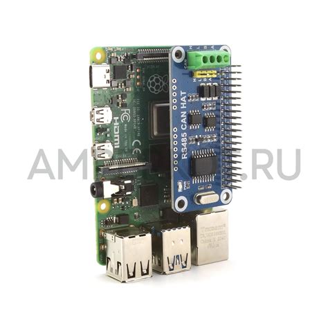 Купить Raspberry Pi CAN RS485 UART шилд