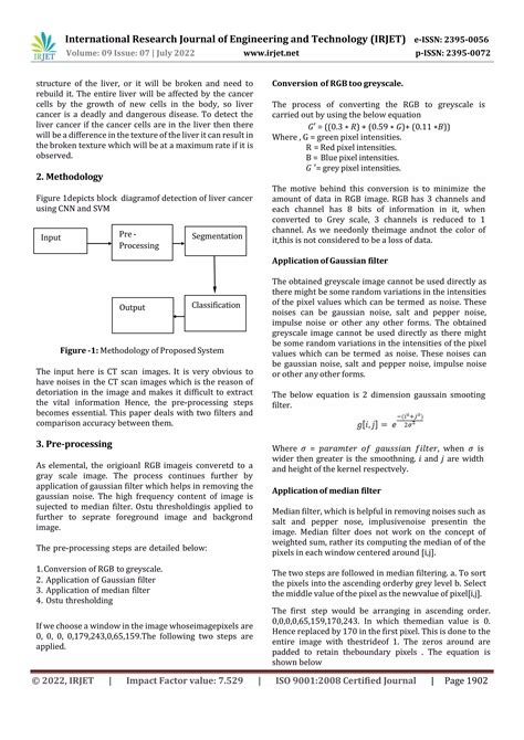 Comparative Analysis Of Gaussian Filter And Median Filter In Liver