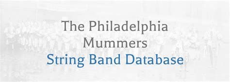 The String Band Database R Mummers