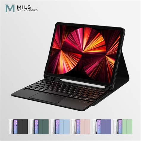 Mils Touchpad Keyboard Case Ipad Pro 129 2018 2020 2021 Elektronik
