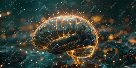 Premium Photo Illustration Of A Human Brain Representing Complex Neural Network Connections