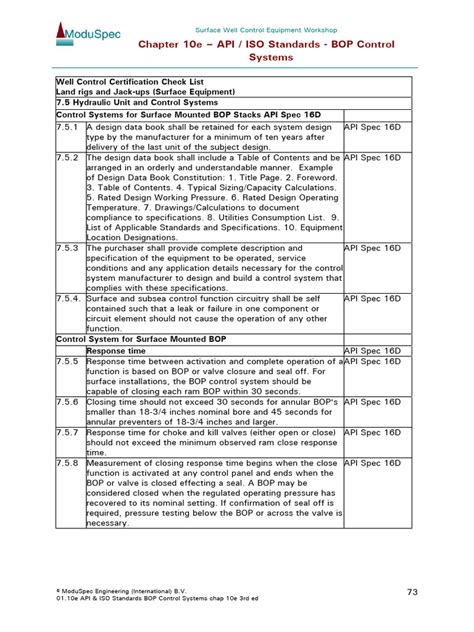 01 10e Api And Iso Standards Bop Control Systems Chap 10e 3rd Pdf