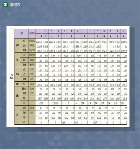 tsl项目周报表Excel表格制作模板梦想PPT推荐 梦想PPT