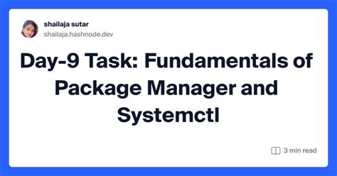 sayalaja sutar on linkedin day 9 task fundamentals of package manager and systemctl