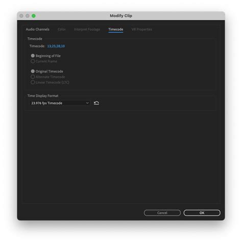 Program Tc Overlay Displays Incorrect Timecode Adobe Product