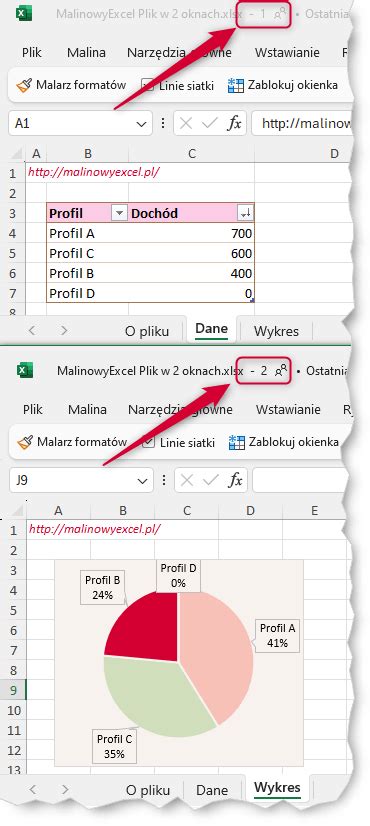 Jak Pokazać Jeden Plik Excela W 2 Oknach Malinowy Excel