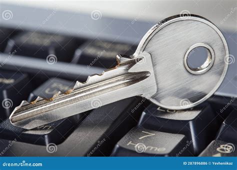 Protecting Personal Data And Money Key On Computer Keyboard Stock Photo Image Of Stealing