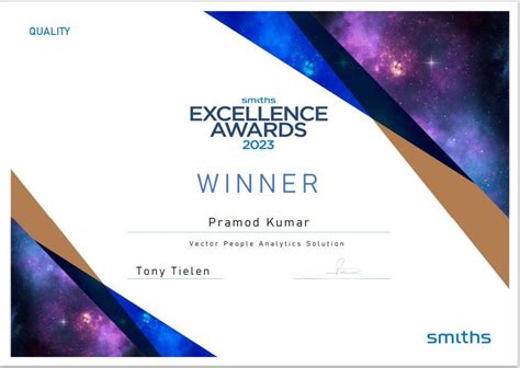 Pramod Surya On Linkedin Its An Honour To Share I Got Smiths Excellence Award For This Fiscal