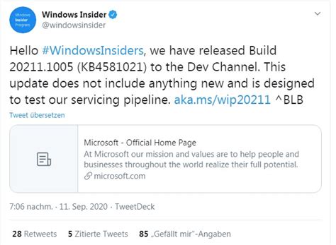 Windows 10 Build 202111005 Kb4581021 For Insider Borns Tech And
