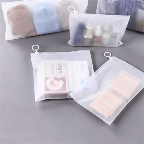 두꺼운 수납 반투명 고리 지퍼백 파우치 20개 여행가방소품 쿠팡