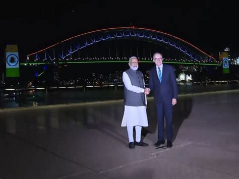 Pm Modi Albanese Visit Sydney Harbour And Opera House