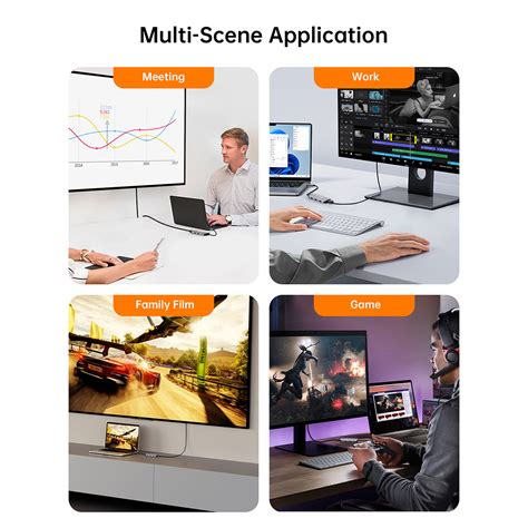 Novoo 7 In 1 Rm7 Usb C Hub Triple Display 8k Resolution