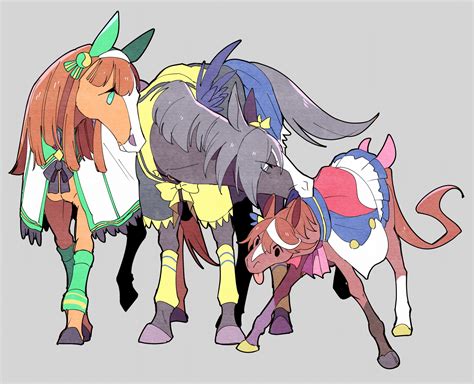 Tokai Teio Silence Suzuka And Air Groove Umamusume Drawn By