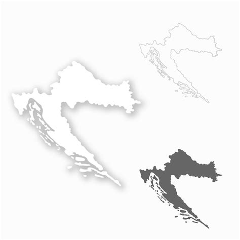 Premium Vector Croatia Map Set For Design Easy To Edit