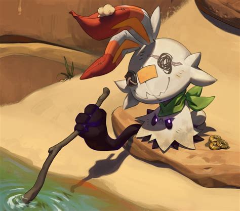 Mimikyu And Scorbunny Pokemon Drawn By Realspacejunk Danbooru