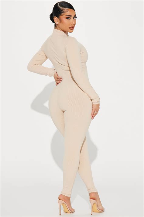 Anabel Snatched Jumpsuit Cream Fashion Nova Jumpsuits Fashion Nova