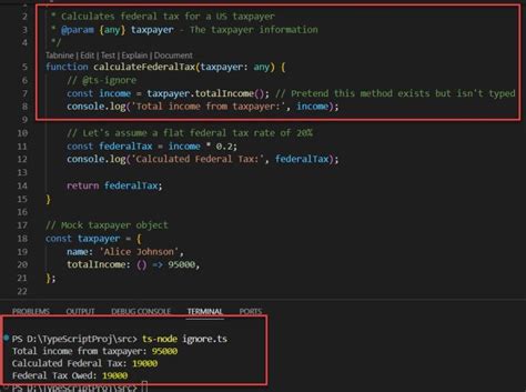 How To Ignore Lines In Typescript