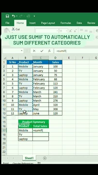 sumif criteria range criteria sum range excel exceltips