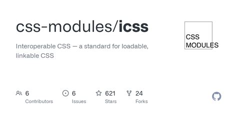Github Css Modules Icss Interoperable Css — A Standard For Loadable Linkable Css