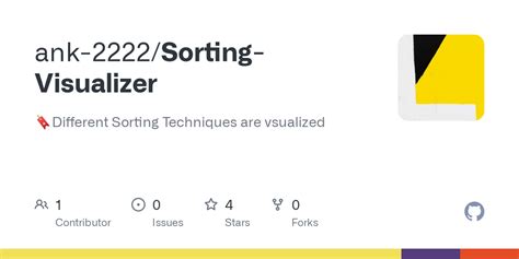 GitHub Ank Sorting Visualizer Different Sorting Techniques Are Vsualized