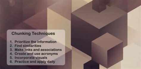 chunking technique chunk to learn better courselounge