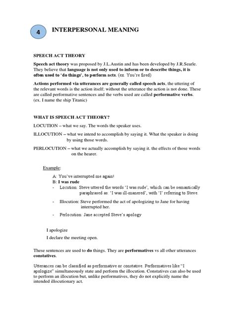 Semantics Unit 4 Pdf Linguistics Cognitive Science
