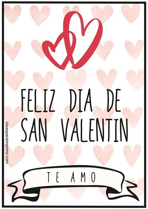 Poster Feliz Día De San ValentÍn Para Imprimir Gratis Este Poster