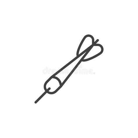 Outline Dart Stock Illustrations 10990 Outline Dart Stock