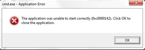 C The Application Was Unable To Start Correctly 0xc0000142