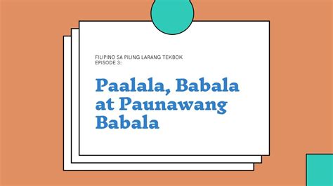 Babala O Paalala Sa Paaralan